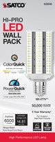 SATCO Lighting S28930 20/30/40 Wattage Selectable, LED Hi-Pro Wall Pack ...