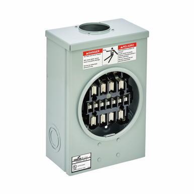 B-Line Eaton series CT meter socket, CT rated, 15 jaws, ANSI 61 gray ...