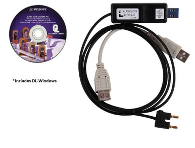 Alarm Lock AL-PCI2-U Computer Interface Cable, USB Connection with DL ...
