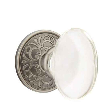 Emtek Modern Crystal Knobset - Hampton Knob, Passage Set - Fast Free Shipping | ZenSupply