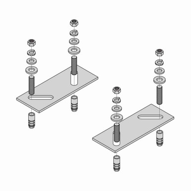 B-Line Eaton series open racks, Steel, Slotted plates, expansion ...