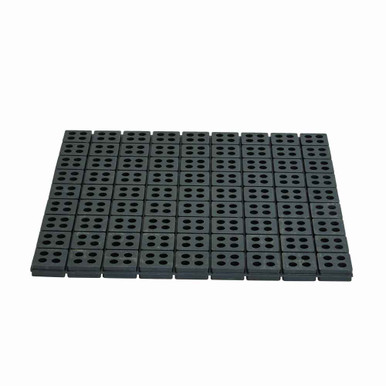 B-Line Eaton series vibration isolation pads, 3/16" deflection, 14,850 ...