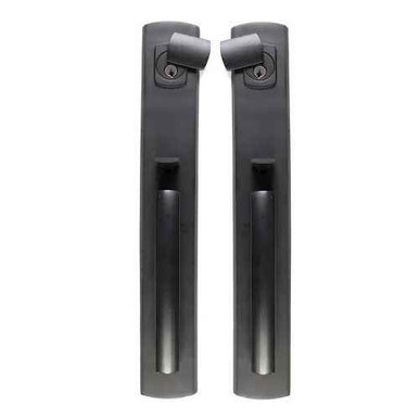 Emtek 454929 Brighton Grip by Grip Entrance Handleset - Sandcast Bronze ...