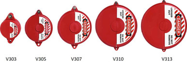 ABUS Gate Valve Lockout, V303-V313, Red - Fast Free Shipping | ZenSupply