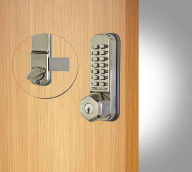 Codelocks CL200 Surface Deadbolt with Key Override - Fast Free Shipping ...
