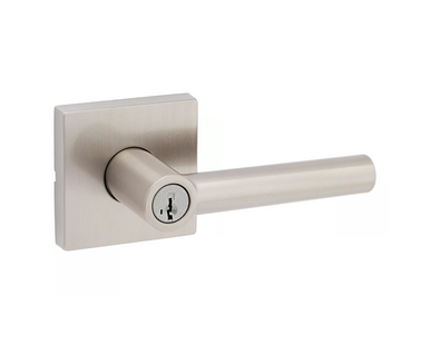 Kwikset 740MIL SMT Milan Lever Set Keyed Entry Door Lock with SmartKey ...