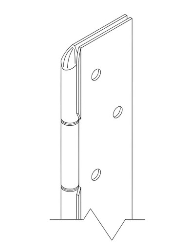 ABH AC500 Ligature Resistant Hinge - Fast Free Shipping | ZenSupply