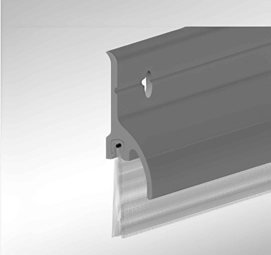 Cal-Royal BWR-301 Nylon Brush with Extruded Aluminum Seal Retainer and ...