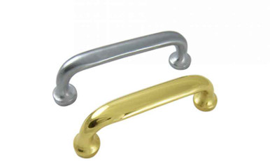 Cal-Royal PUL210 Solid Bar Pull Handle, 7/8" x 1/2" Ellipse, 1-3/4 ...