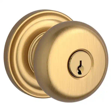 Baldwin Reserve Round Single Cylinder Keyed Entry Knob Set with ...