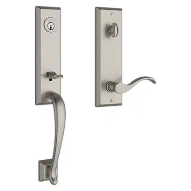 Baldwin Reserve Del Mar Single Cylinder Keyed Entry Handleset with ...