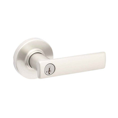 Kwikset 405BRNL RDT SMT Breton Lever Set Keyed Entry Door Lock with ...