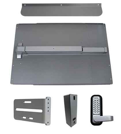 Lockey PS61 Standard Panic Shield Security Kit with LockeyUSA PB1100 ...