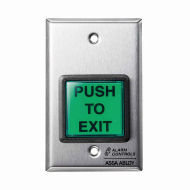 Alarm Controls TS-2 - Request to Exit Station with Square Push button and LEDs - Fast Free ...