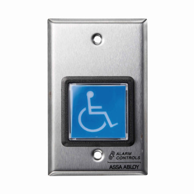 Alarm Controls TS-4 - Request to Exit Station with Blue Square Push ...