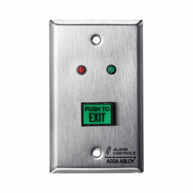 Alarm Controls TS-6 & TS-8 Series - Request to Exit Stations Square Push Buttonwith LEDs - Fast ...