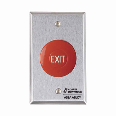 Alarm Controls TS-36 Series - Request to Exit Station 1-1/2" Red Mushroom Push Button - Fast ...