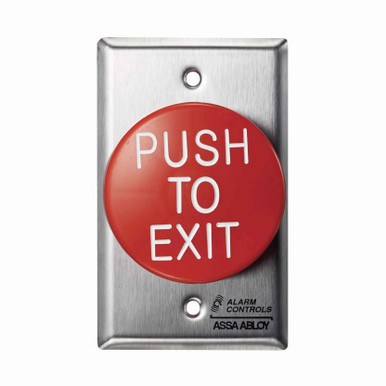 Alarm Controls TS-60 Series - Request to Exit Station 2-1/2" Red Mushroom Button with Pneumatic ...