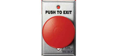 Alarm Controls TS-21RPN Series - Request to Exit Station 2-1/2" Red Mushroom Button with ...