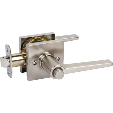 Delaney Tulina Square Trim - Grade 3 Pushbutton Privacy Leverset - Fast ...
