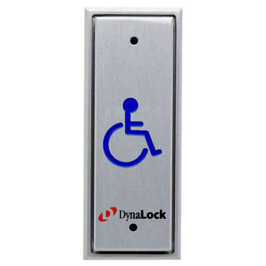 DynaLock 6875 Series Handicapped Pushplates, Recessed Narrow, Alternate ...