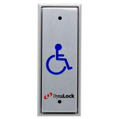 DynaLock 6885 Series Handicapped Pushplates, Recessed Narrow, Momentary ...