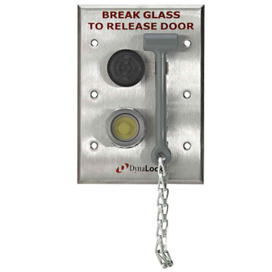 DynaLock 7077 Series Break Glass Station, with Audible Sounder - Fast ...