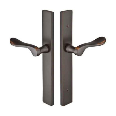 Emtek 16A4 Multi Point Lock Trim (Door Config #6) - Brass Plates ...