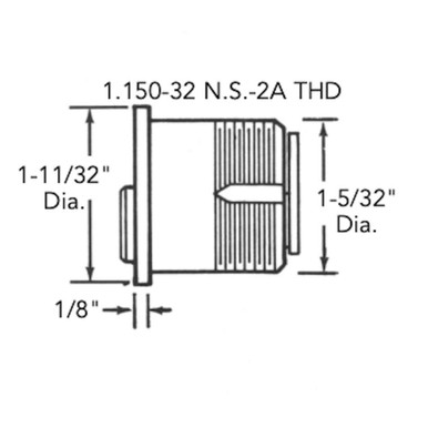 Sargent KESO F1-4270 Series UL Security Mortise Lock Cylinders - Fast ...