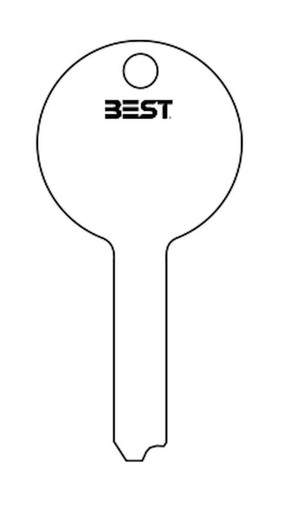 BEST 2A Series Large Round Shape Blank Key - Fast Free Shipping | ZenSupply