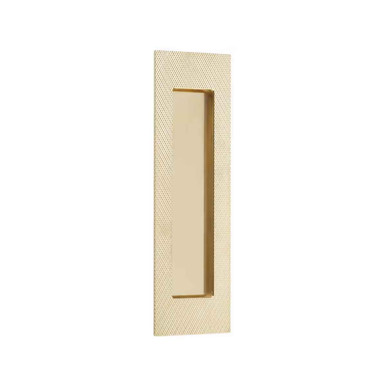 Emtek 222307 Modern Rectangular Brass Flush Pulls (2" x 7") - Knurled ...