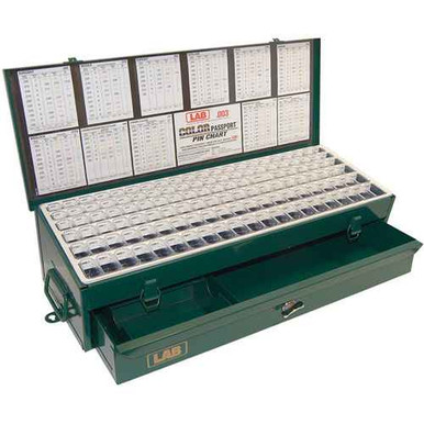 LAB EPD003 Super Wedge Pin Kit with Drawer, .003 System (Metal Wedge ...