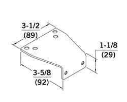 DORMA P86 Parallel Arm Soffit Bracket, For Non-Hold Open and Plunger ...