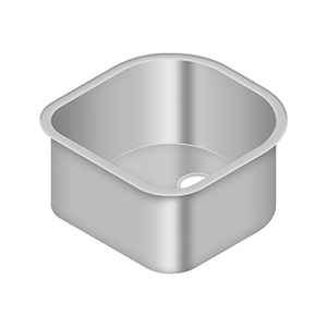 Deltana SSS18518509SBU Stainless Steel Sink, 18-1/2" x 18-1/2" x 9 ...