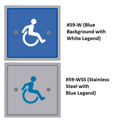 MS Sedco BioPlate 59-W Series 4 1/2" Square Push Plate Switches ...
