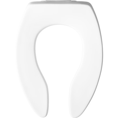 Bemis 1655CT Elongated Open Front Less Cover Commercial Plastic Toilet ...