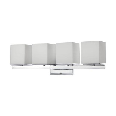 NUVO Lighting 60-4084 Bento, 4-Light, Vanity Fixture with Satin White Glass