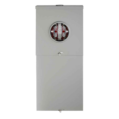 Leviton LP815-LMC Outdoor Load Center Meter Combo Ringless Lever Bypass ...