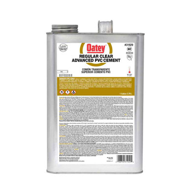 OATEY 31929 Gallon PVC Regular Body Advanced Clear Cement - Fast Free ...