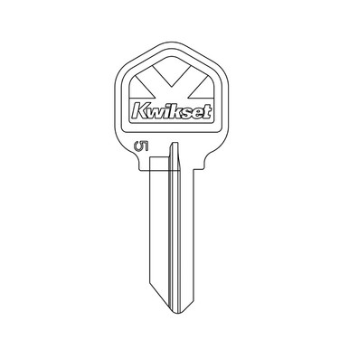 Kwikset 81063-021 5-Pin, K Bow Cut Key, Cut To Bitting 23155