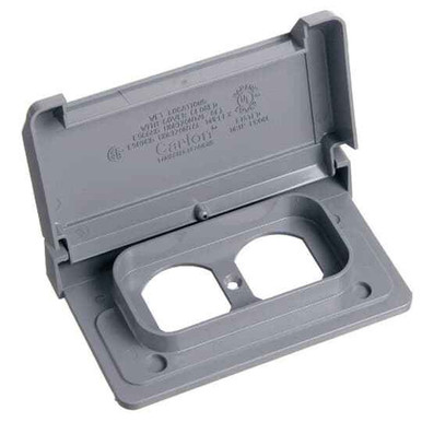 Carlon 2-Gang Weatherproof Box Cover Gray 10 Pack | ZenSupply