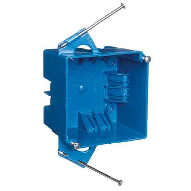 Carlon 4 Inch Square 32 Cubic Inch Blue Outlet Box | ZenSupply