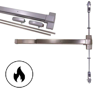 Design Hardware F2000V 33" Standard Duty Fire Rated Surface Vertical ...
