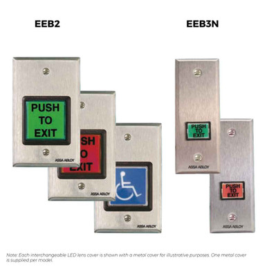 Securitron EEB Emergency Exit Push Button with Interchangeable LED ...