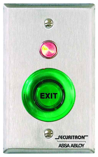 Securitron PB Series Medium Round Illuminated Push Buttons - Fast Free ...