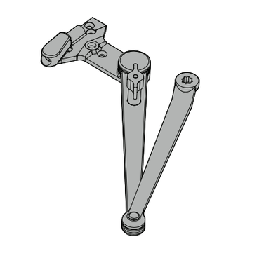 Falcon SC80A-3049SS Hold-Open Spring-n-Stop Arm | ZenSupply