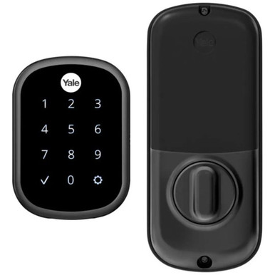 Yale Real Living YRD156 Key Free Touchscreen Deadbolt with Z-Wave Plus ...