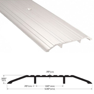 Zero 8655 36" x 5" x 1/2" Saddle Threshold - Fast Free Shipping | ZenSupply