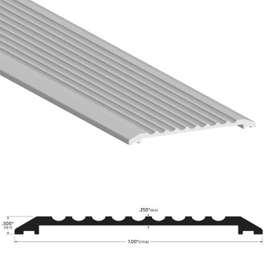 Zero 657A 7" x 1/2" Saddle Threshold with 223 MSLA-10 Anchor Aluminum ...