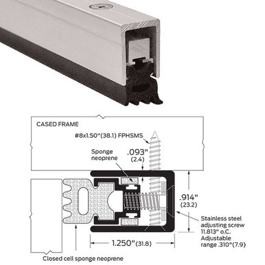 Zero 170AA Adjustable Perimeter Gasketing Door Seal Set - Fast Free ...